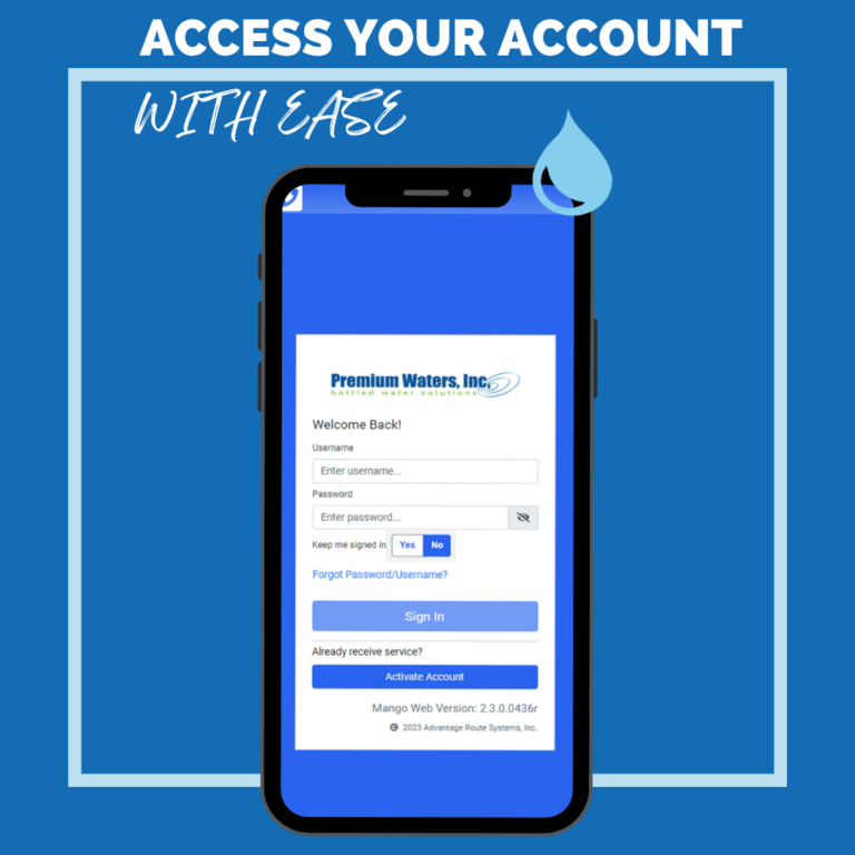 Stay Hydrated with the Premium Waters App - Premium Waters